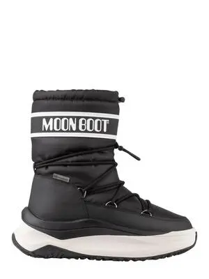 Moon Boot Boots With Logo - Black