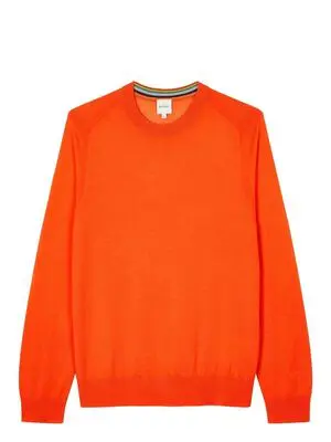 Paul Smith Round Neck Long Sleeve Pullover - Orange