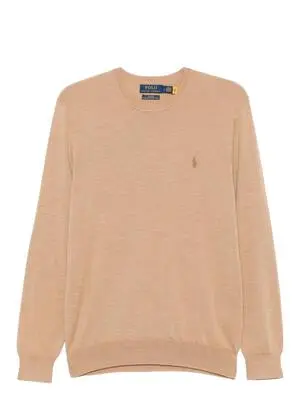 Polo Ralph Lauren Sweater With Logo - Beige