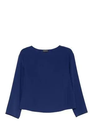 Emporio Armani Boat-neck Top - Blue