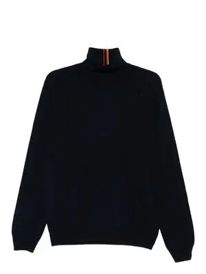 Paul Smith Round Neck Long Sleeve Sweater - Blue