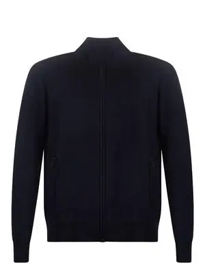 PAOLO PECORA Long-sleeved Crew Neck Sweater - Blue