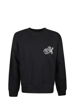 AWAKE NY Script Crew Neck Sweatshirt - Black