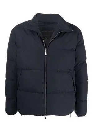 Emporio Armani Nylon Short Down Jacket - Blue