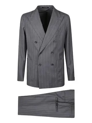 Tagliatore Montecarlo Double-breasted Jacket - Grey