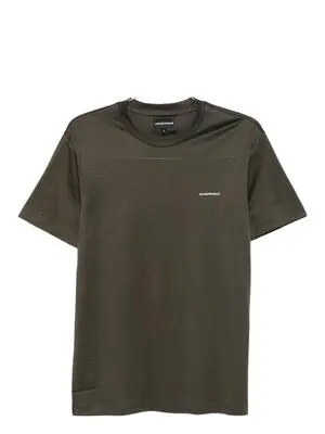 Emporio Armani Logo Cotton Blend T-shirt - Green