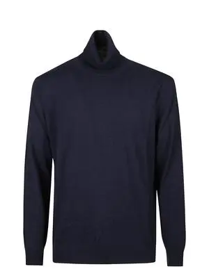 KANGRA Turtleneck Sweater - Blue