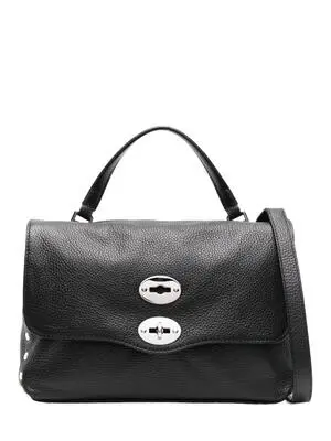 ZANELLATO Postina Daily Small Leather Handbag Black
