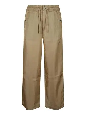Dries Van Noten Prima Trousers With Elastic Waist - Beige