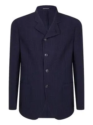 Emporio Armani Wool Jacket - Blue