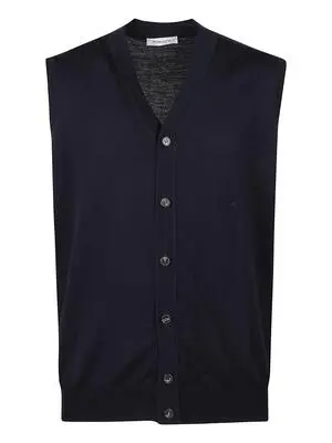 KANGRA V-neck Gilet - Blue