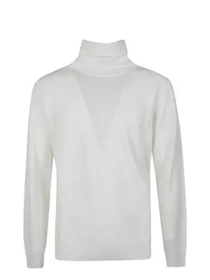 KANGRA Turtleneck Sweater - White