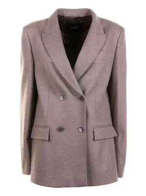Seventy Blazer With Button Detail - Grey
