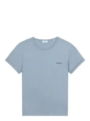 Maison Labiche Short-sleeved T-shirt With Logo - Blue