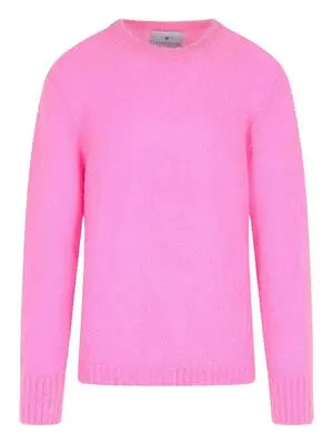 SEVEN GAUGE Bouclet Crewneck Sweater - Pink