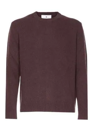 SEVEN GAUGE Wool Crewneck Sweater - Brown