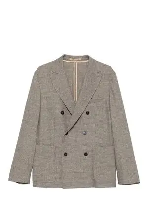 PAOLO PECORA Double-Breasted Wool Jacket