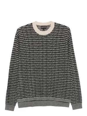 Emporio Armani Wool Crewneck Jumper - Black