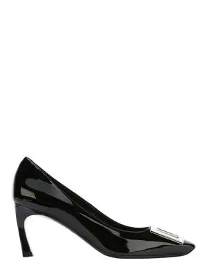 ROGER VIVIER Roger Vivier Trompette Leather Pumps Black