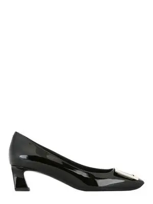ROGER VIVIER Trompette Leather Pumps - Black