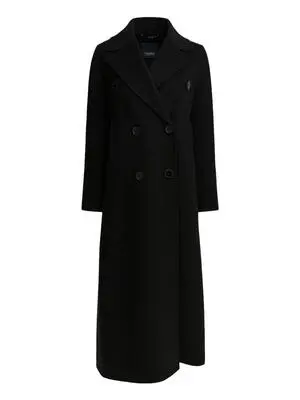 Max Mara Wool Double-breasted Coat - Black