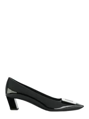 ROGER VIVIER Belle Vivier Patent Leather Pumps - Black