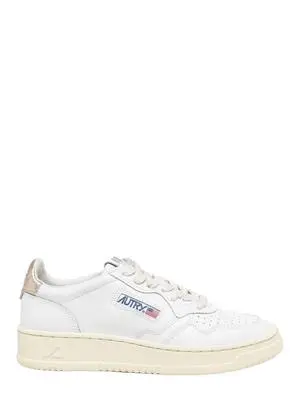 AUTRY Medialist Low Leather Sneakers - Gold