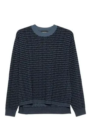 Emporio Armani Wool Crewneck Jumper - Blue
