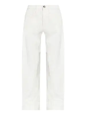 JIL SANDER Cotton Trousers - White