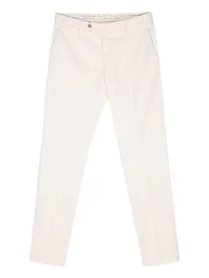 LUIGI BIANCHI Trousers With Logo - White