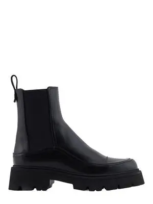EMPORIO ARMANI Leather Chelsea Boots