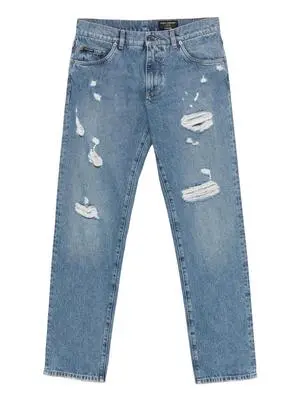 Dolce & Gabbana Straight Leg Jeans - Blue