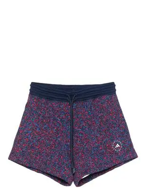 Adidas By Stella McCartney Logo Cotton Shorts - Purple