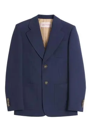 Valentino Garavani Single-breasted Jacket - Blue