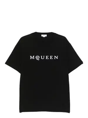 Alexander McQueen T-shirt With Logo - Black