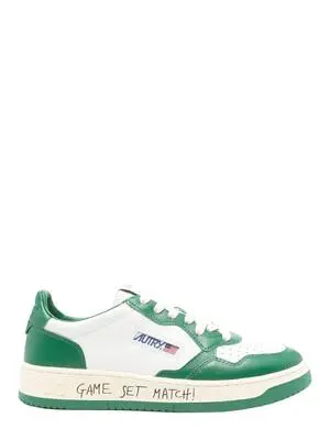 AUTRY Medalist Low Leather Sneakers - Green