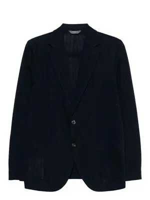 CIRCOLO 1901 Cotton Single-breasted Jacket - Blue