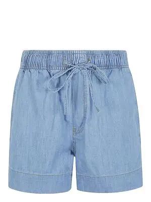SOSUE Denim Cotton Shorts Sky Blue