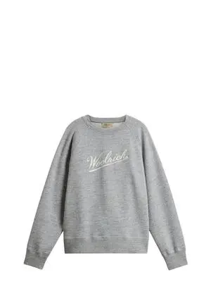 Woolrich Logo Cotton Sweatshirt - Grey
