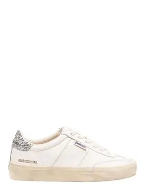 GOLDEN GOOSE Soul-star Leather Sneakers - Silver