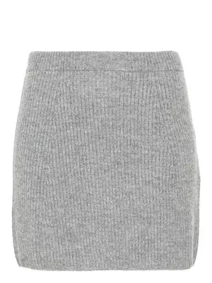 Sportmax Wool Knitted Skirt - Grey