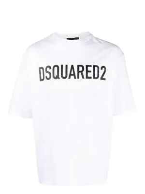 Dsquared2 Logo Cotton T-shirt - White