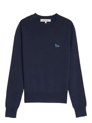 Maison Kitsuné Baby Fox Wool Jumper - Blue