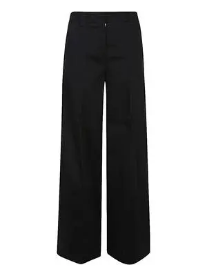 THE LATEST Alma Cotton Trousers - Black