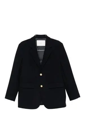 DUNST Wool Single-breasted Jacket - Blue