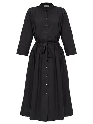Tory Burch Cotton Shirt Dress - Black