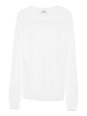 Elisabetta Franchi Wool Blend Crewneck Sweater - White