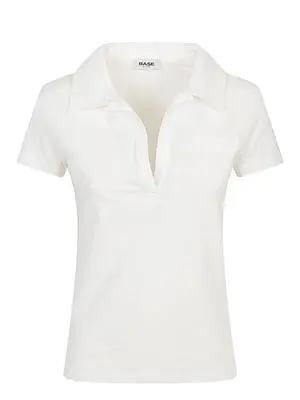 BASE Cotton Polo Shirt - White