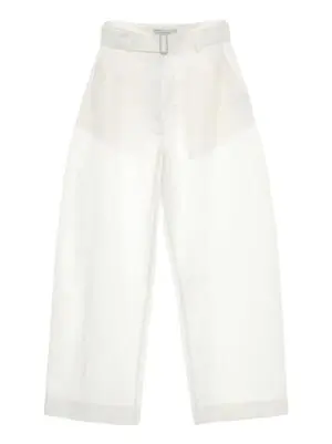 Studio Nicholson Round Leg Cotton Trousers - White