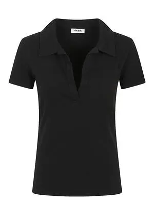 BASE Cotton Polo Shirt - Black